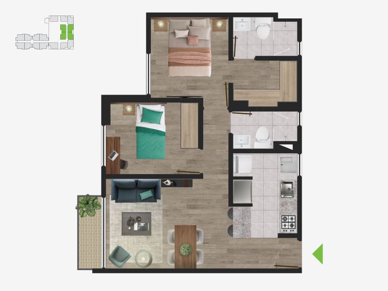 Apartamentos - Acanto Parque Residencial - Bogotá